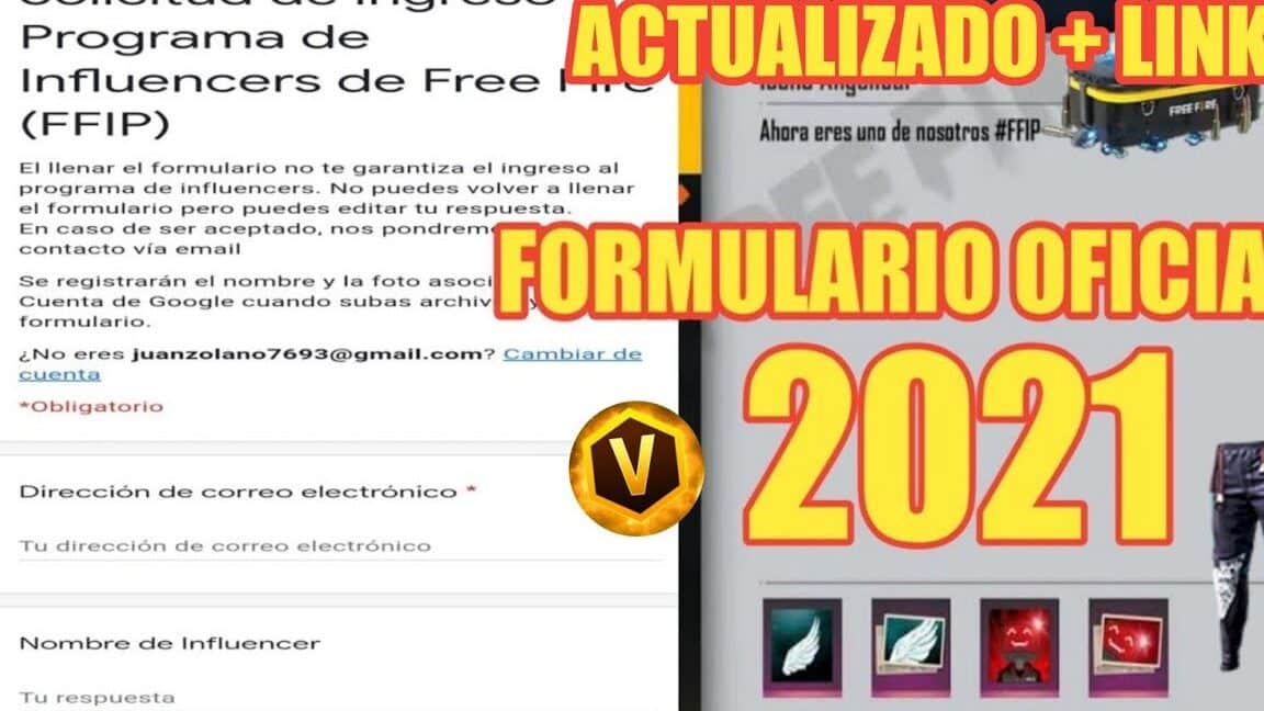 Formulario Para Ser Influencer De Garena Free Fire【Pulsa Aquí】