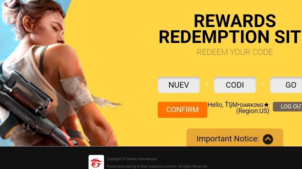 Reward Ff Garena Codes【Click Here】